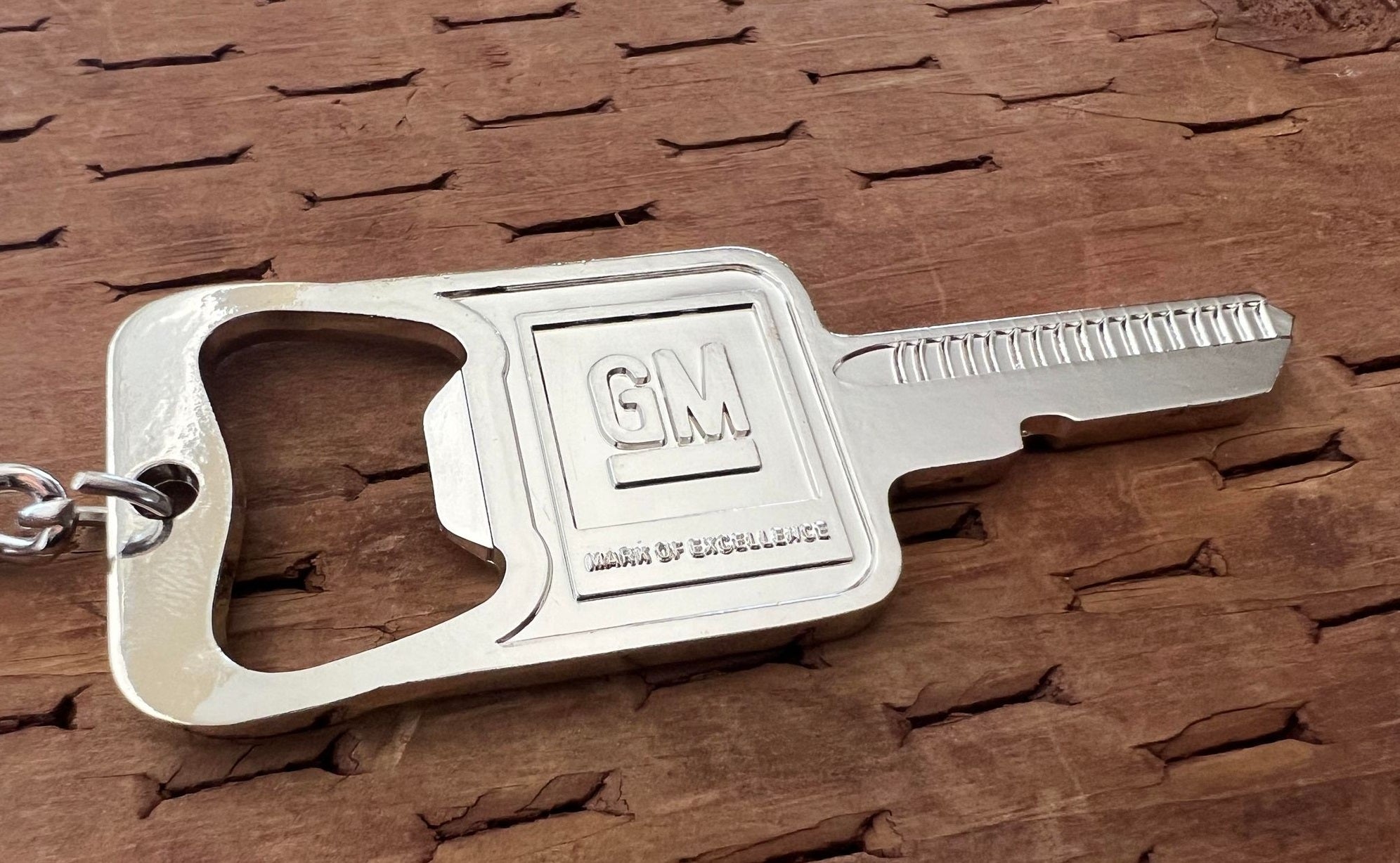 GM Mark of Excellence Key Bottle opener Key Chain | C10Trucks