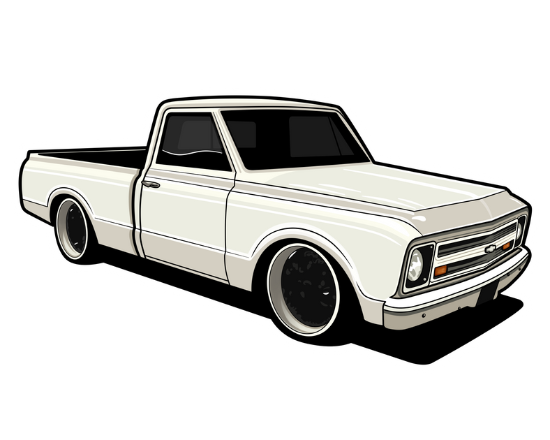 67/68 C10 Sticker (5 Inches) | C10Trucks