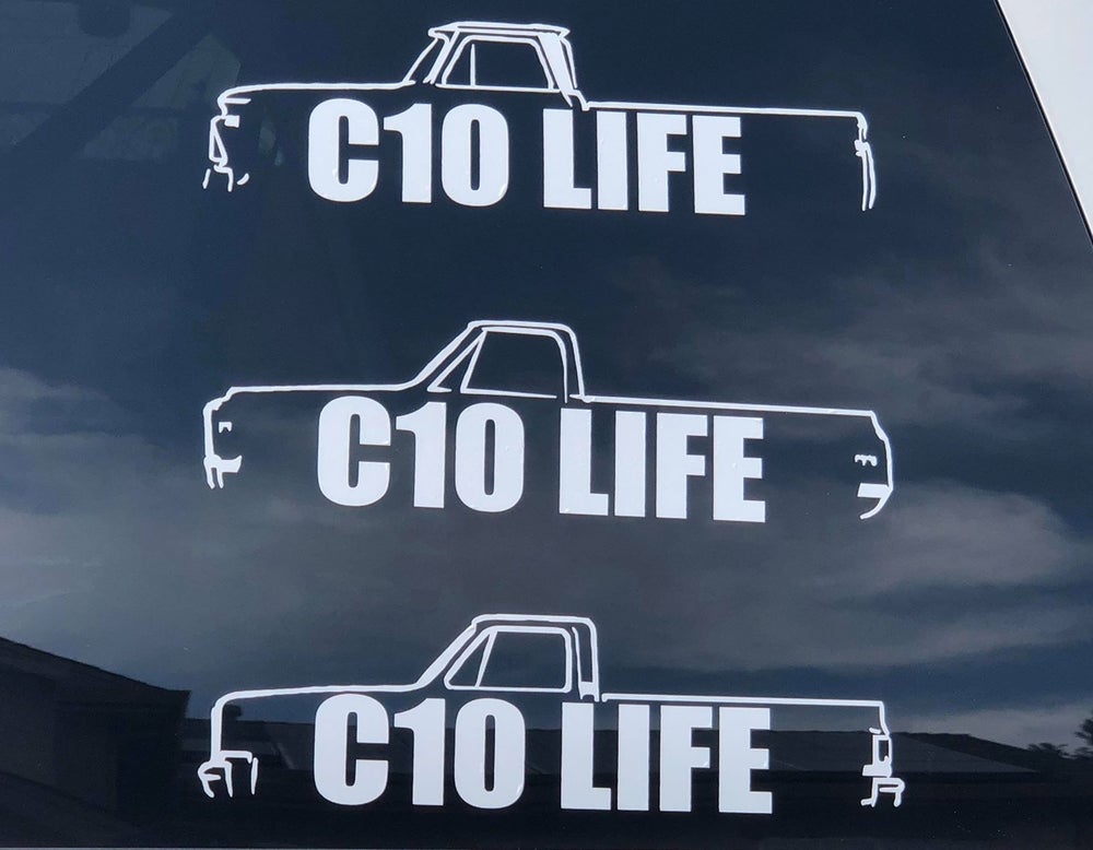 8.5" Third generation C10 Life 1973–1987 Decal | C10Trucks