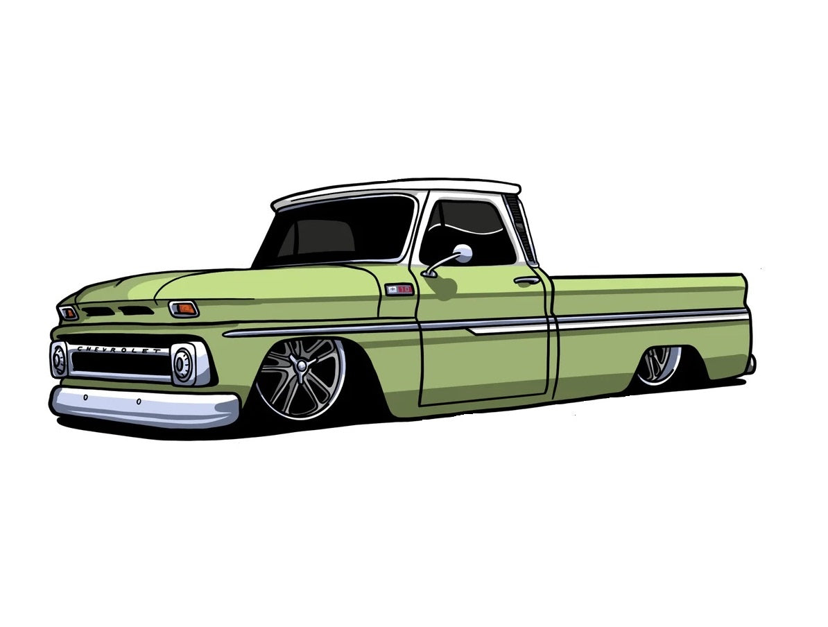Cartoon Chevy Trucks